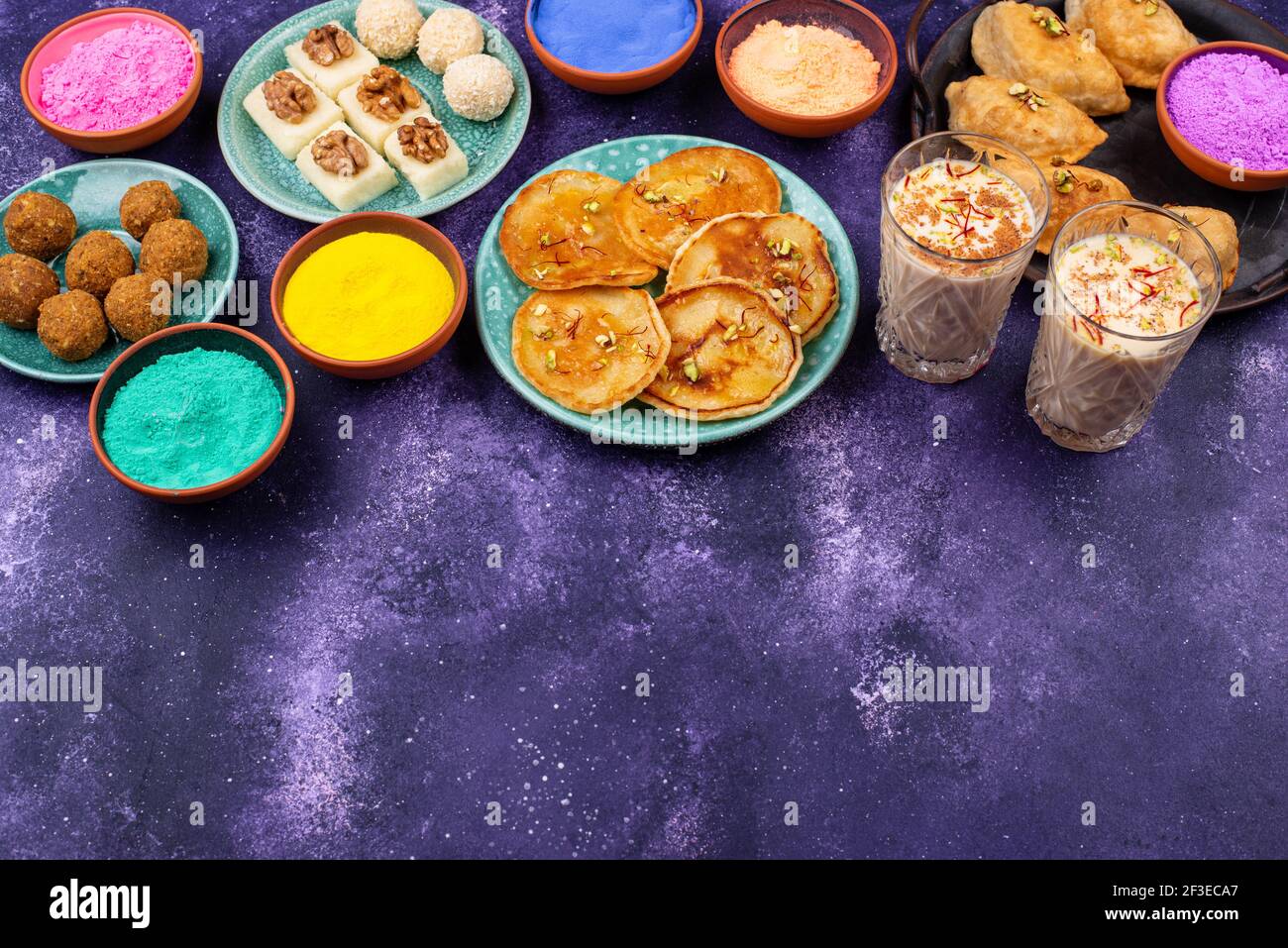 Traditional Indian Holi festival food Stock Photo - Alamy