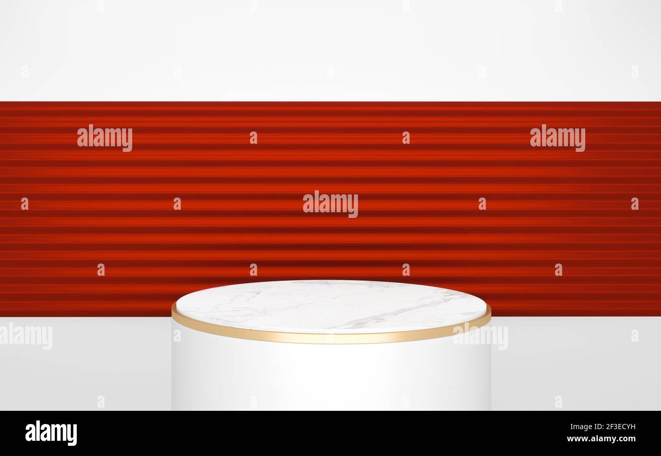 Chinese podium minimal geometric hi-res stock photography and images ...