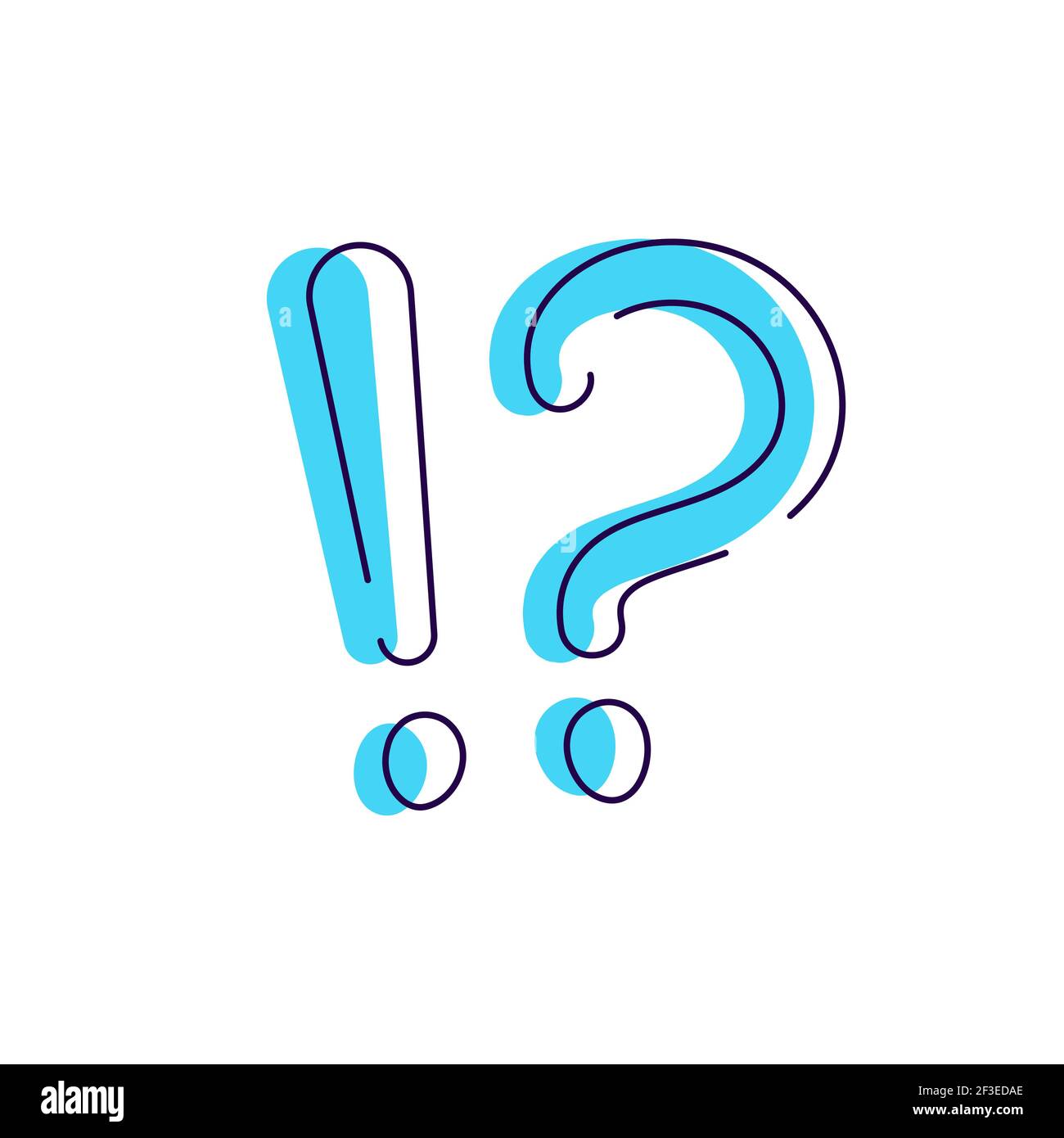 Exclamation mark question mark outline hi-res stock photography and ...