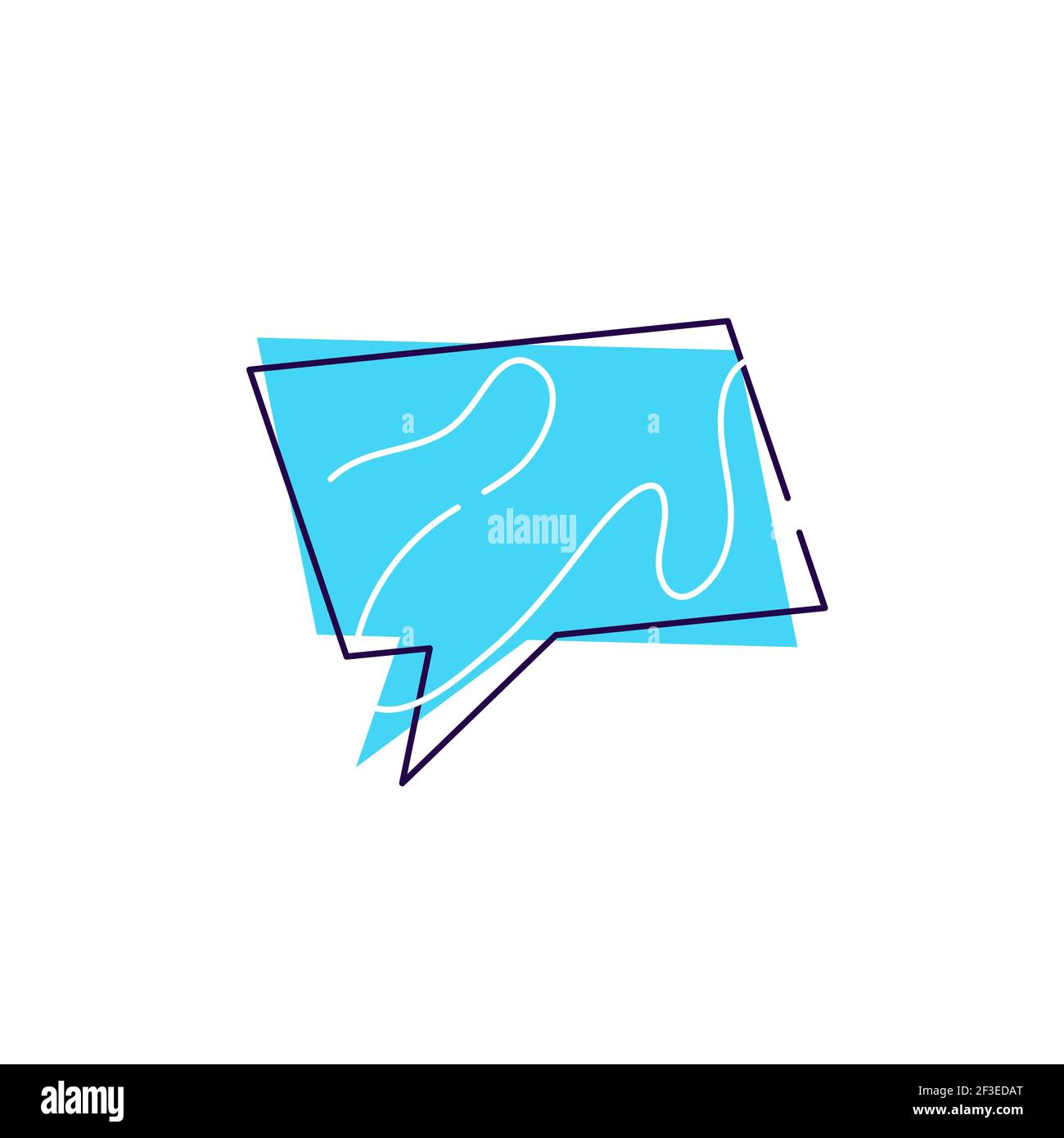 Chat speech vector flat Cut Out Stock Images & Pictures - Alamy