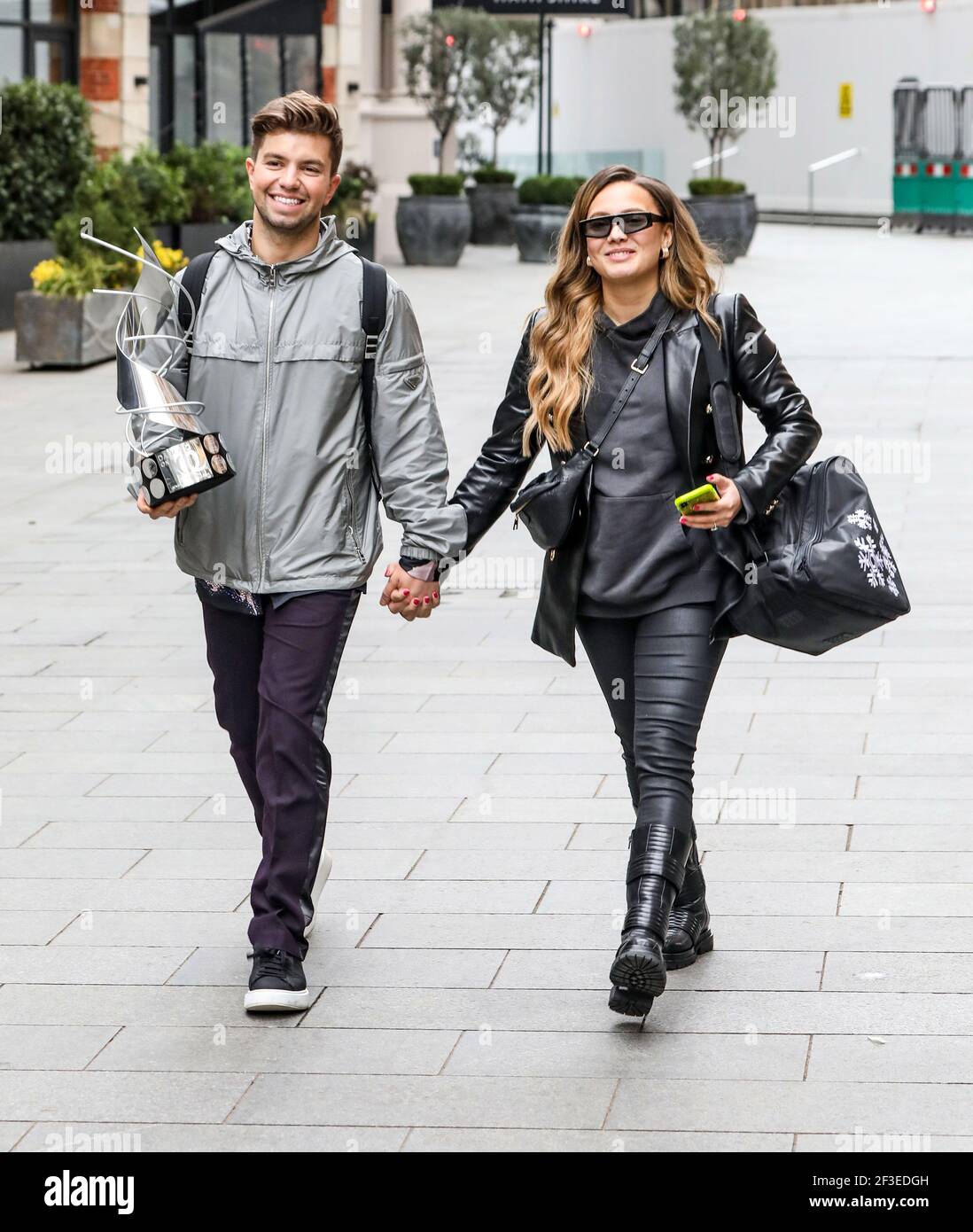 Dancing On Ice Champion Sonny Jay, seen departing from his Capital FM ...