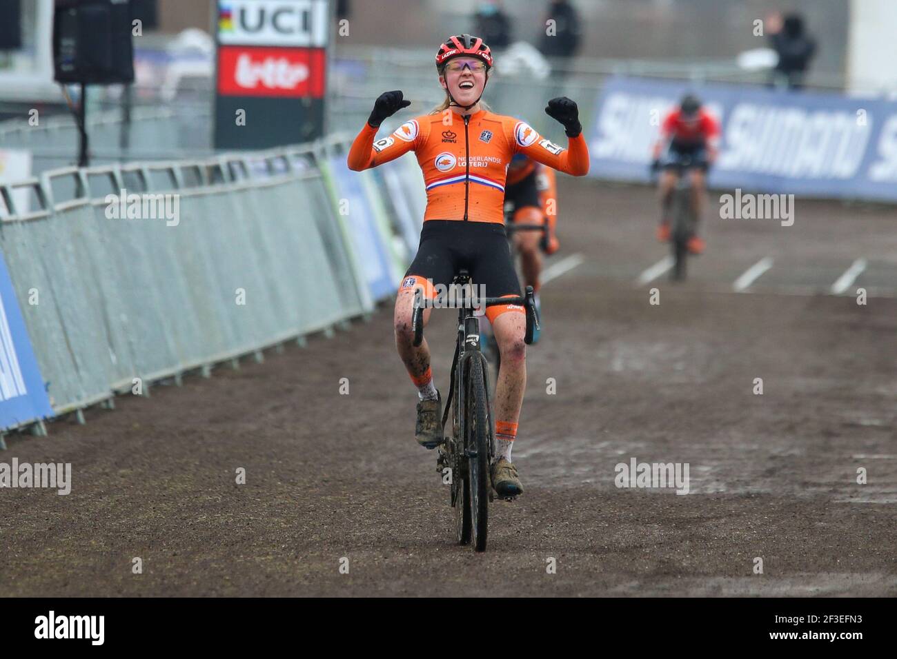 Fem Van Empel from Netherlands during the 2021 UCI Cyclo-Cross World ...