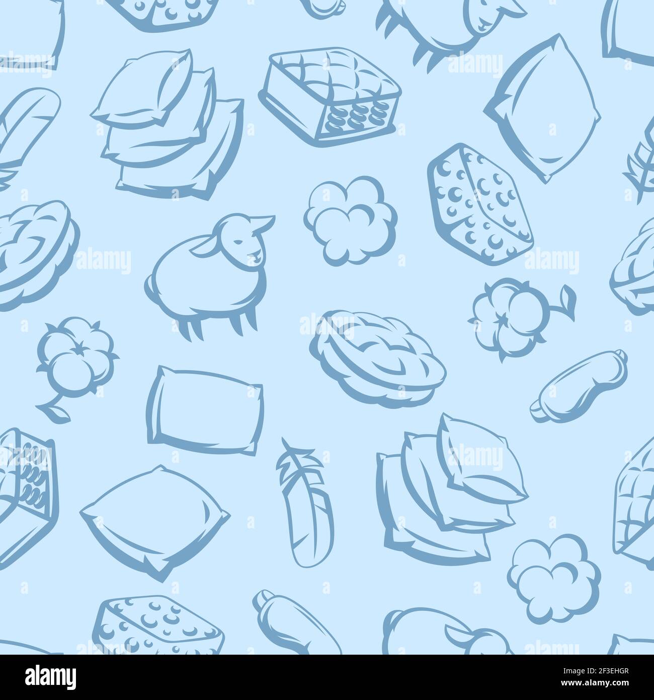 Fluffy bedding Stock Vector Images - Alamy