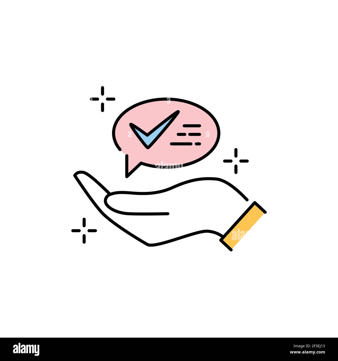 Advice olor line icon. Pictogram for web page, mobile app, promo. UI UX ...