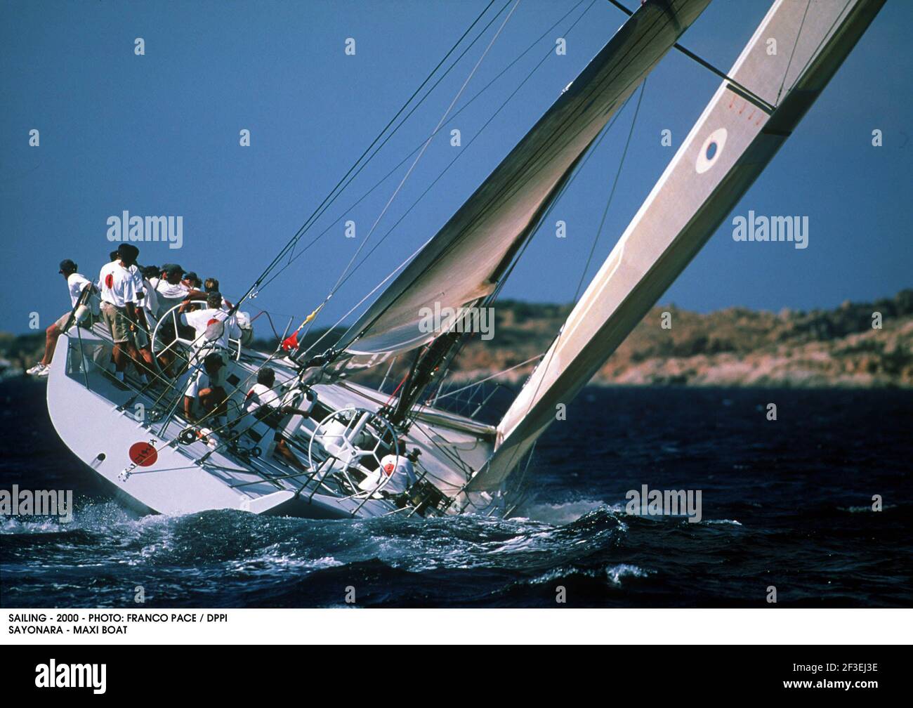 SAILING - 2000 - PHOTO: FRANCO PACE / DPPI SAYONARA - MAXI BOAT Stock ...