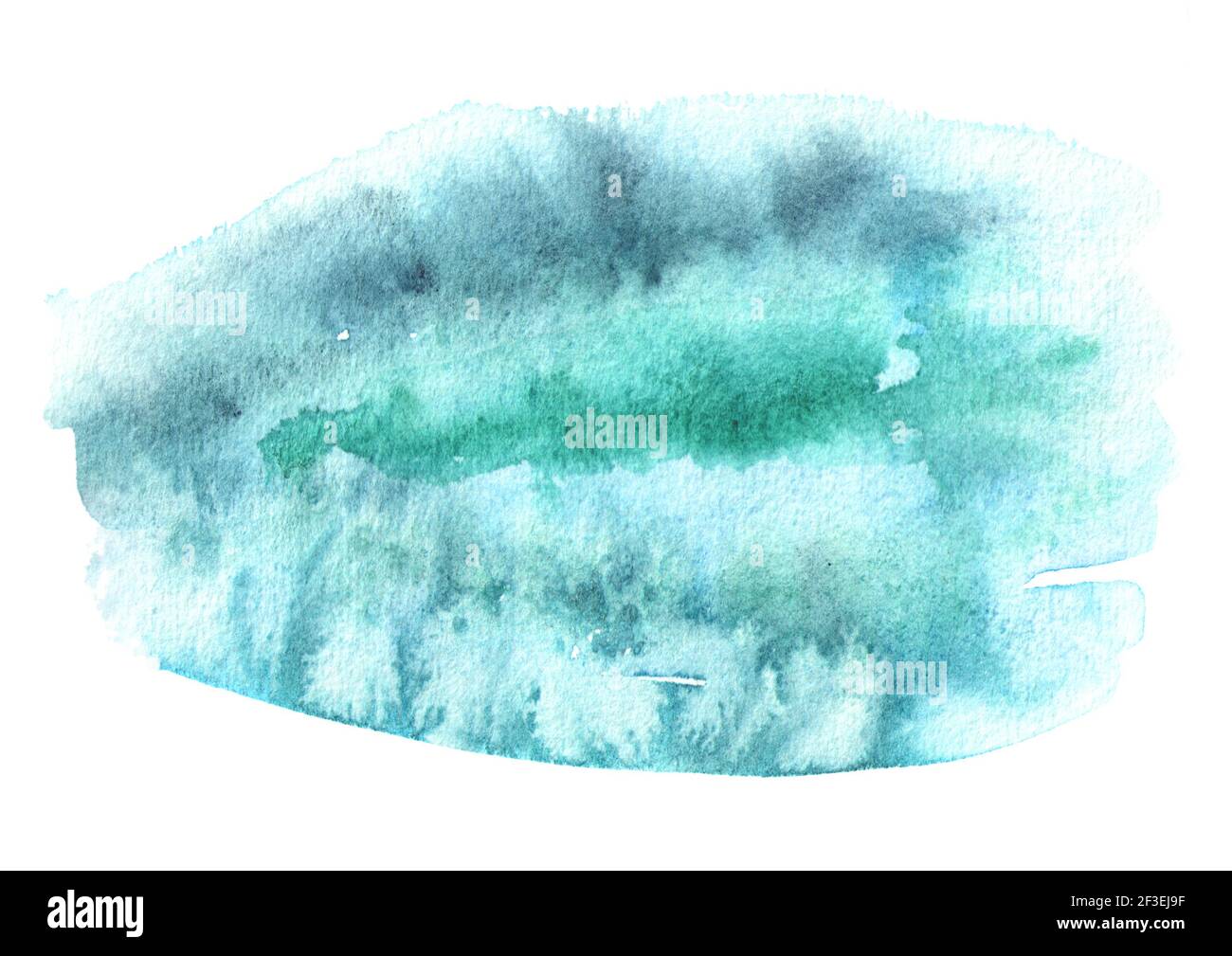 Blue watercolor background Hand drawn texture Stock Photo - Alamy
