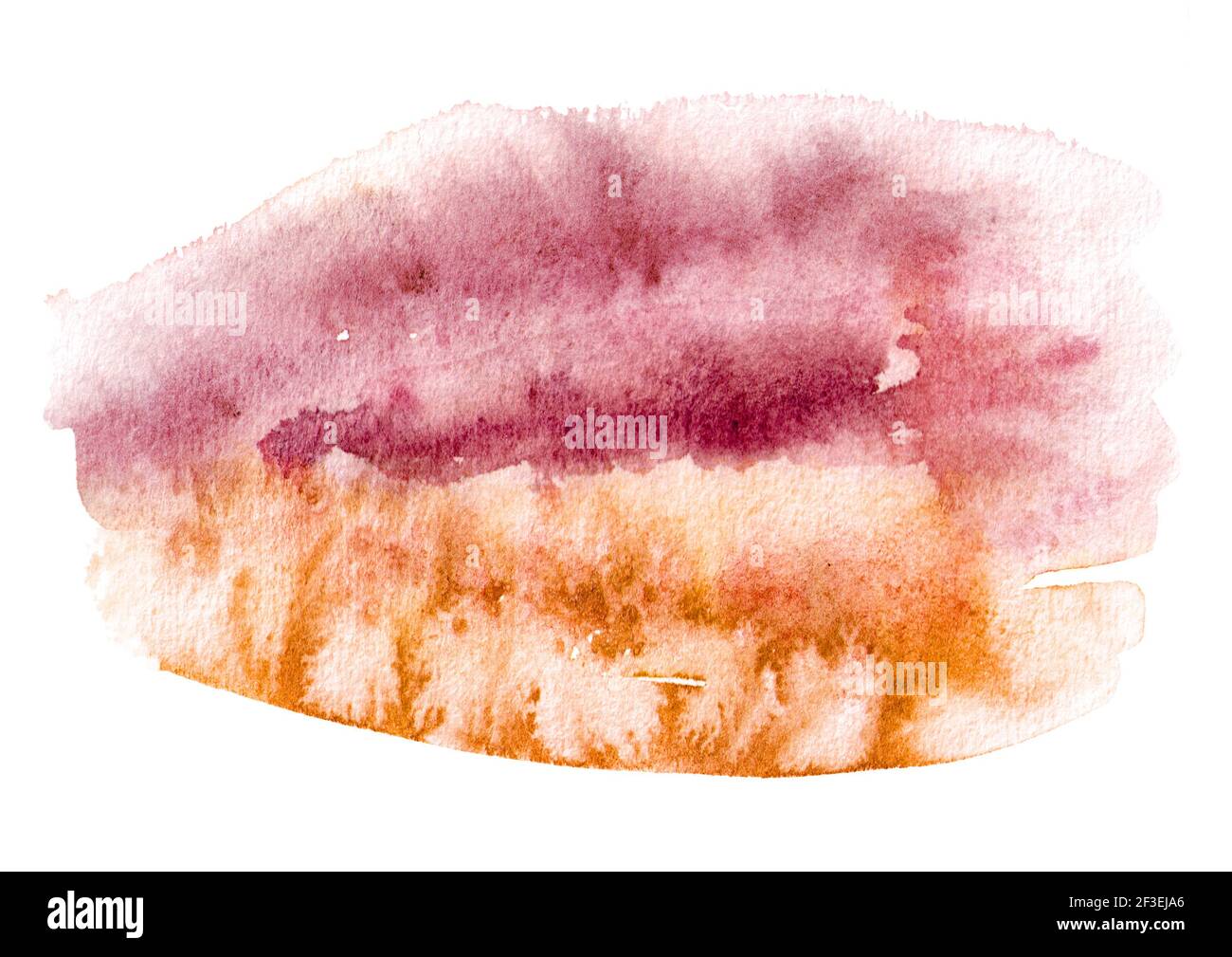 Orange, yellow and maroon watercolor background for your design. Hand ...