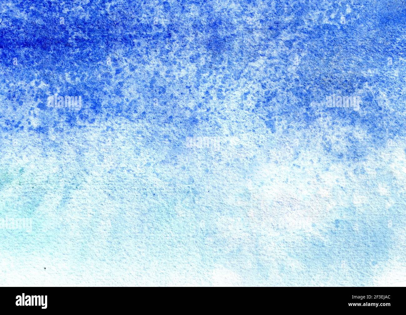 Blue winter watercolor abstract background for your design. Hand drawn ...