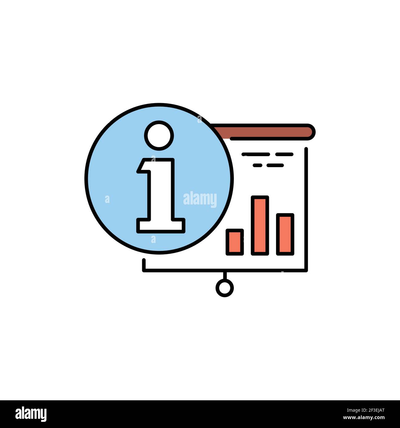 Information olor line icon. Pictogram for web page, mobile app, promo ...