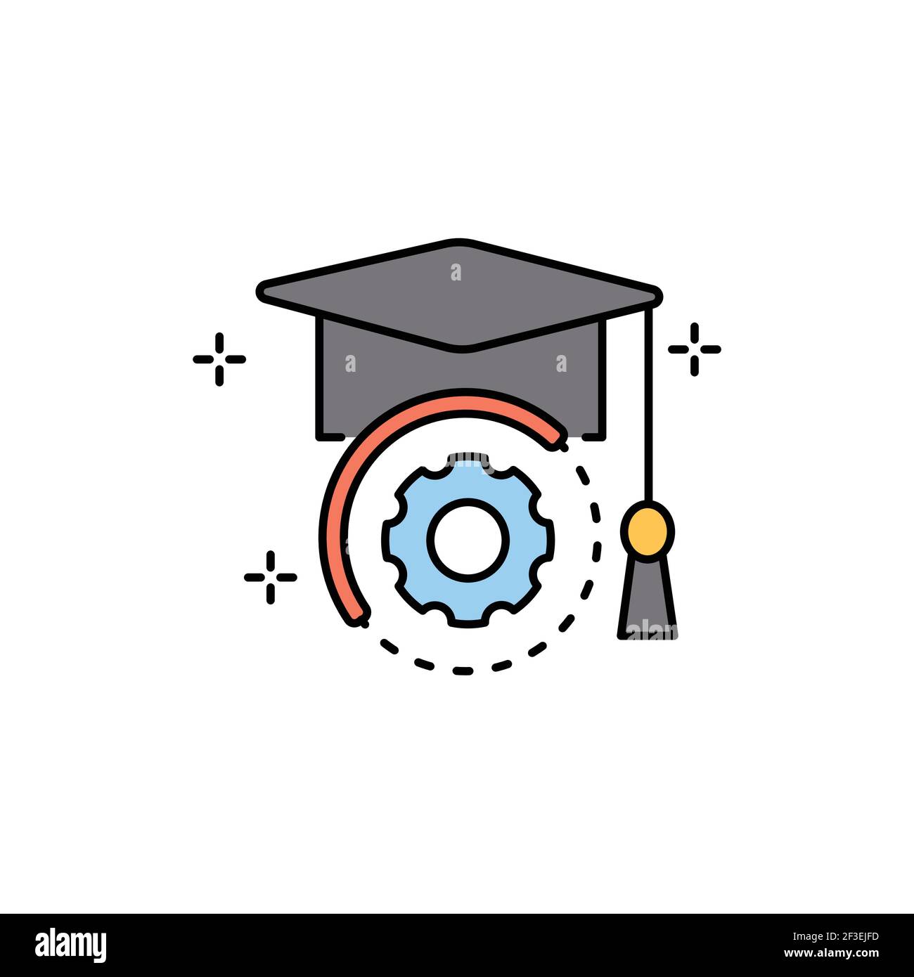 Training olor line icon. Pictogram for web page, mobile app, promo. UI ...