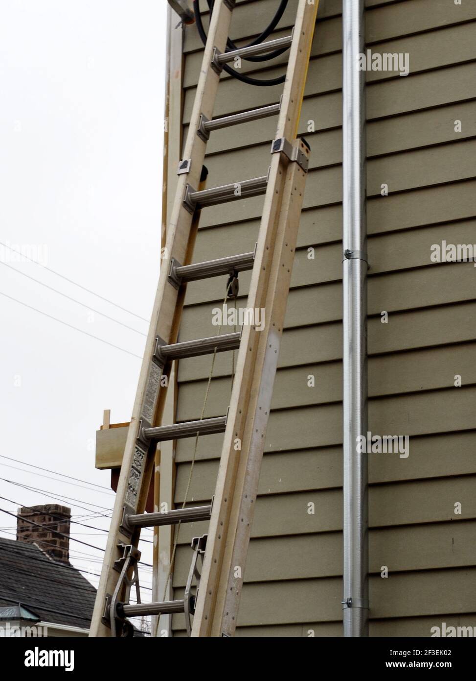 Balcony house ladders hi-res stock photography and images - Alamy