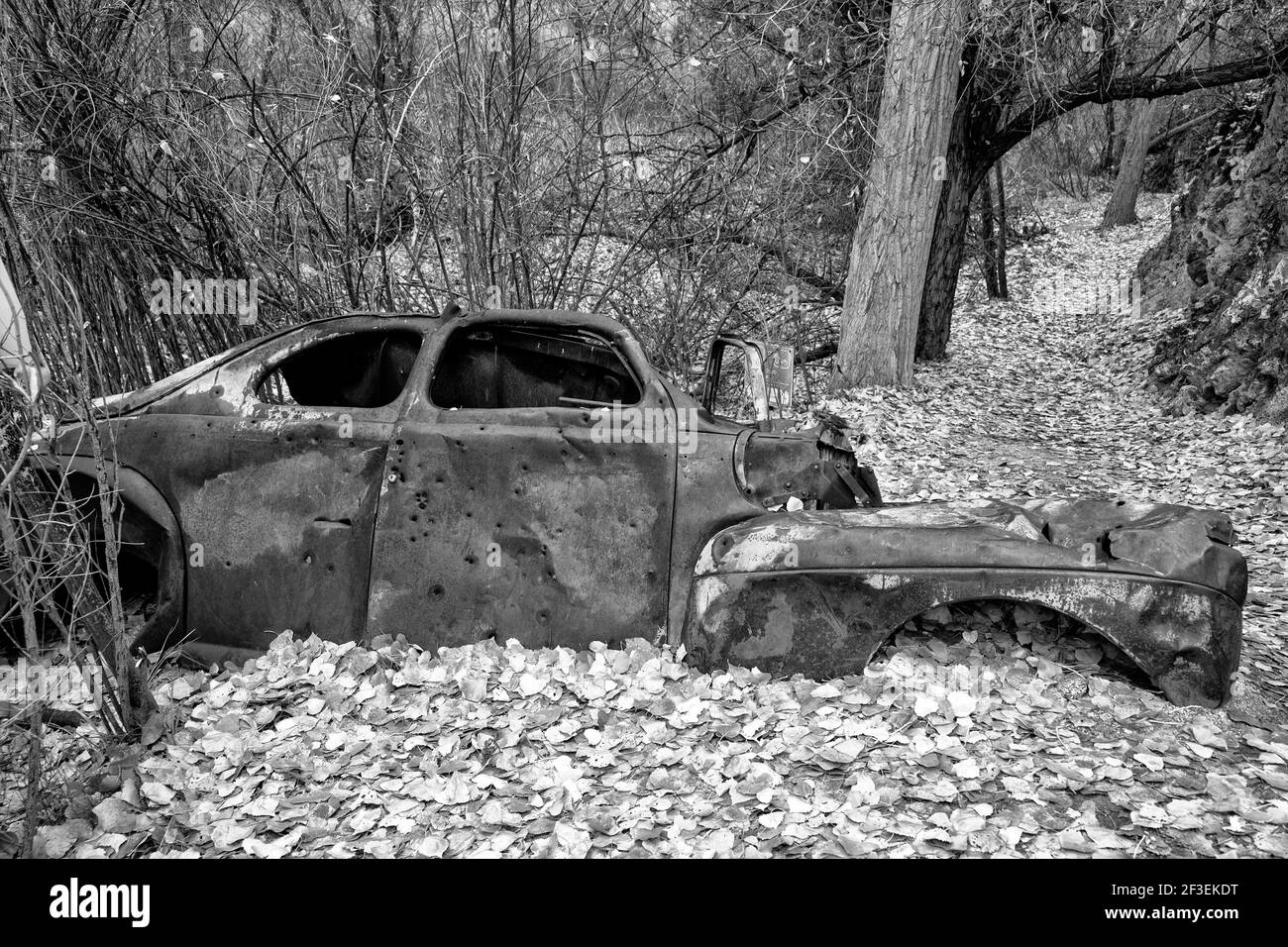 Rusty car fender Black and White Stock Photos & Images - Alamy