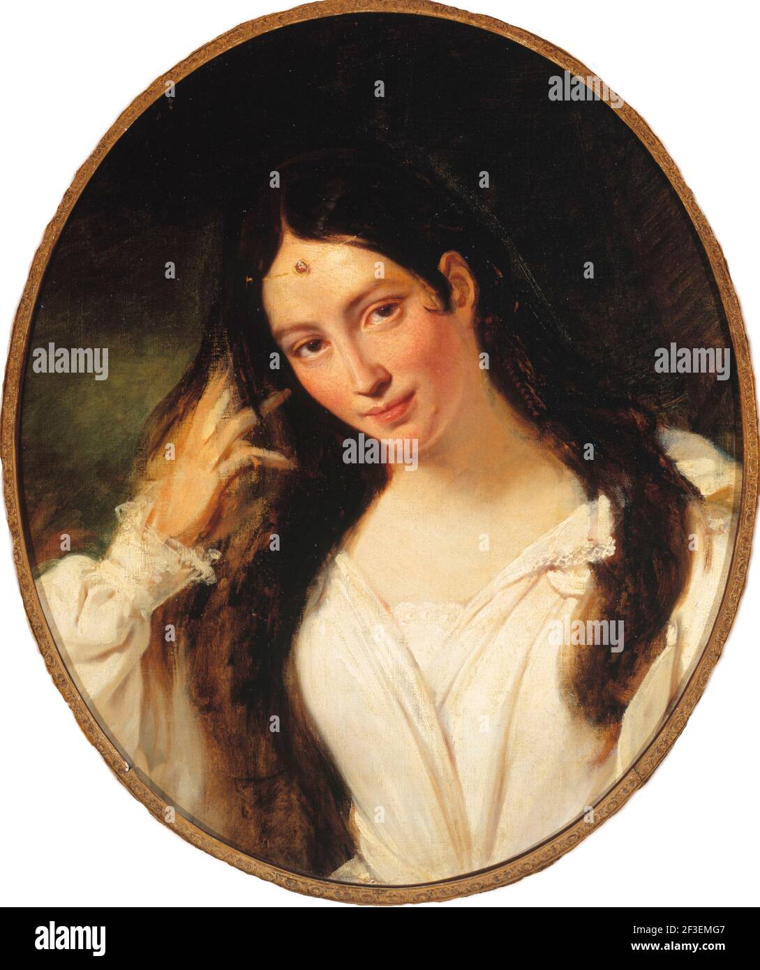 Portrait of the opera singer Maria Malibran-Garcia (1808-1836), as ...