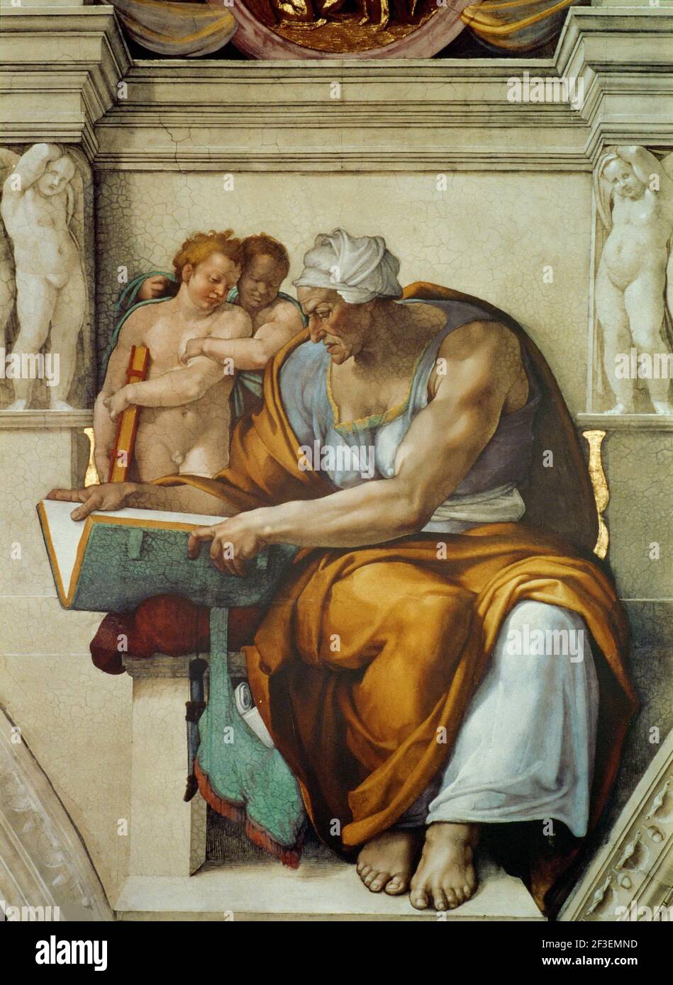 Prophets and Sibyls: Cumaean Sibyl (Sistine Chapel ceiling in the ...