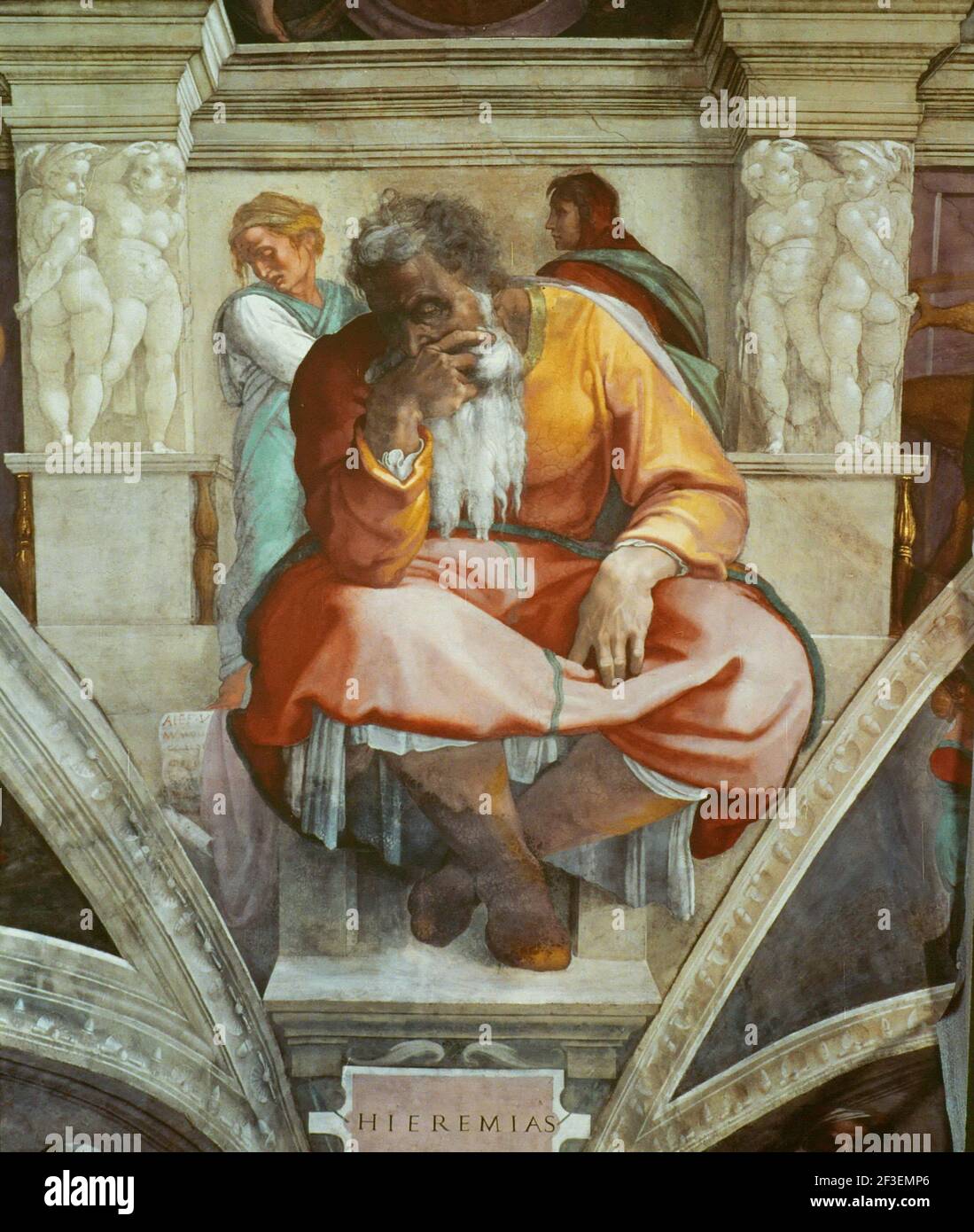 Prophets and Sibyls: Jeremiah (Sistine Chapel ceiling in the Vatican ...