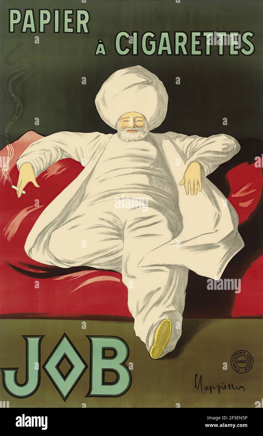 Advertising Poster for the tissue paper "Job", c. 1930. Private ...
