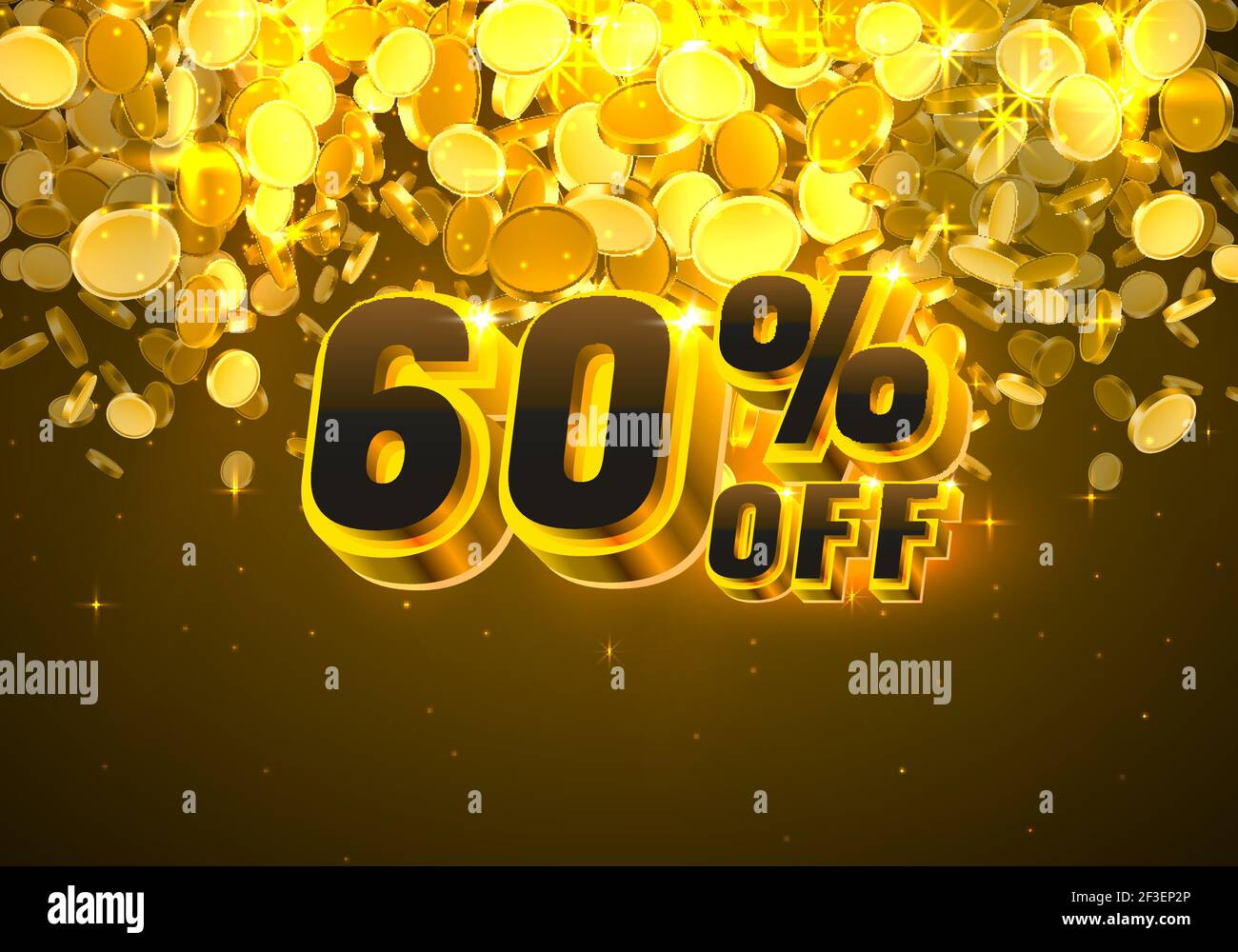 3d number 60 gold Stock Vector Images - Alamy