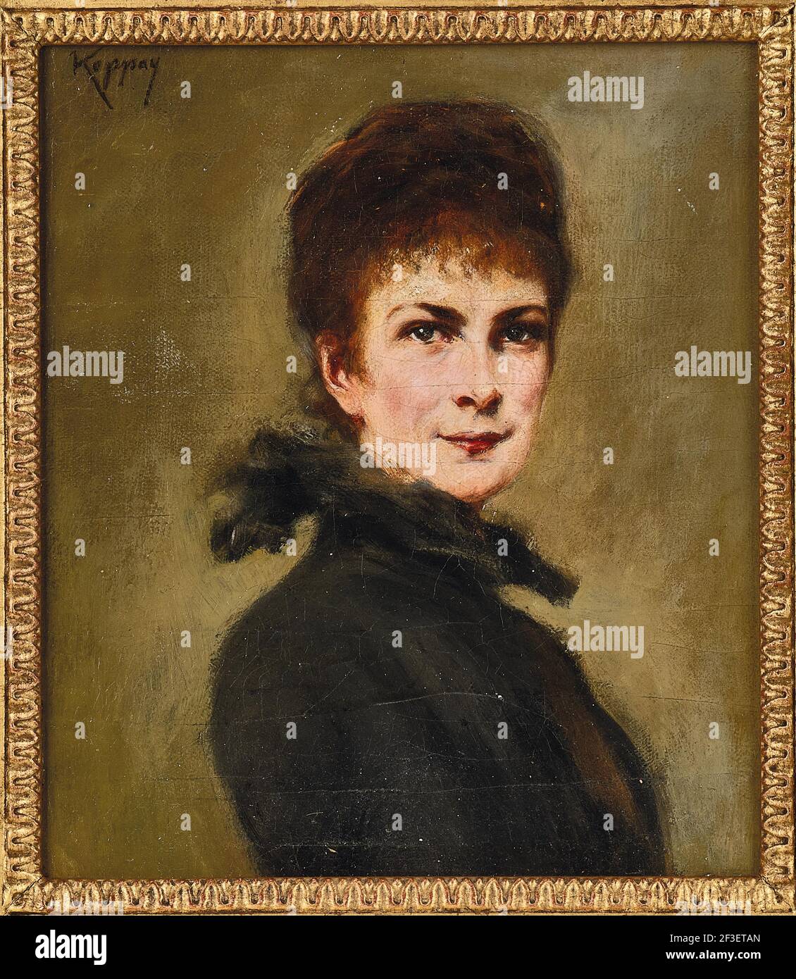 Portrait of Elisabeth of Bavaria. Private Collection Stock Photo - Alamy
