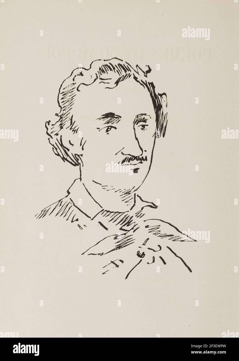 Portrait of Edgar Allan Poe (1809-1849), 1889. Private Collection Stock ...