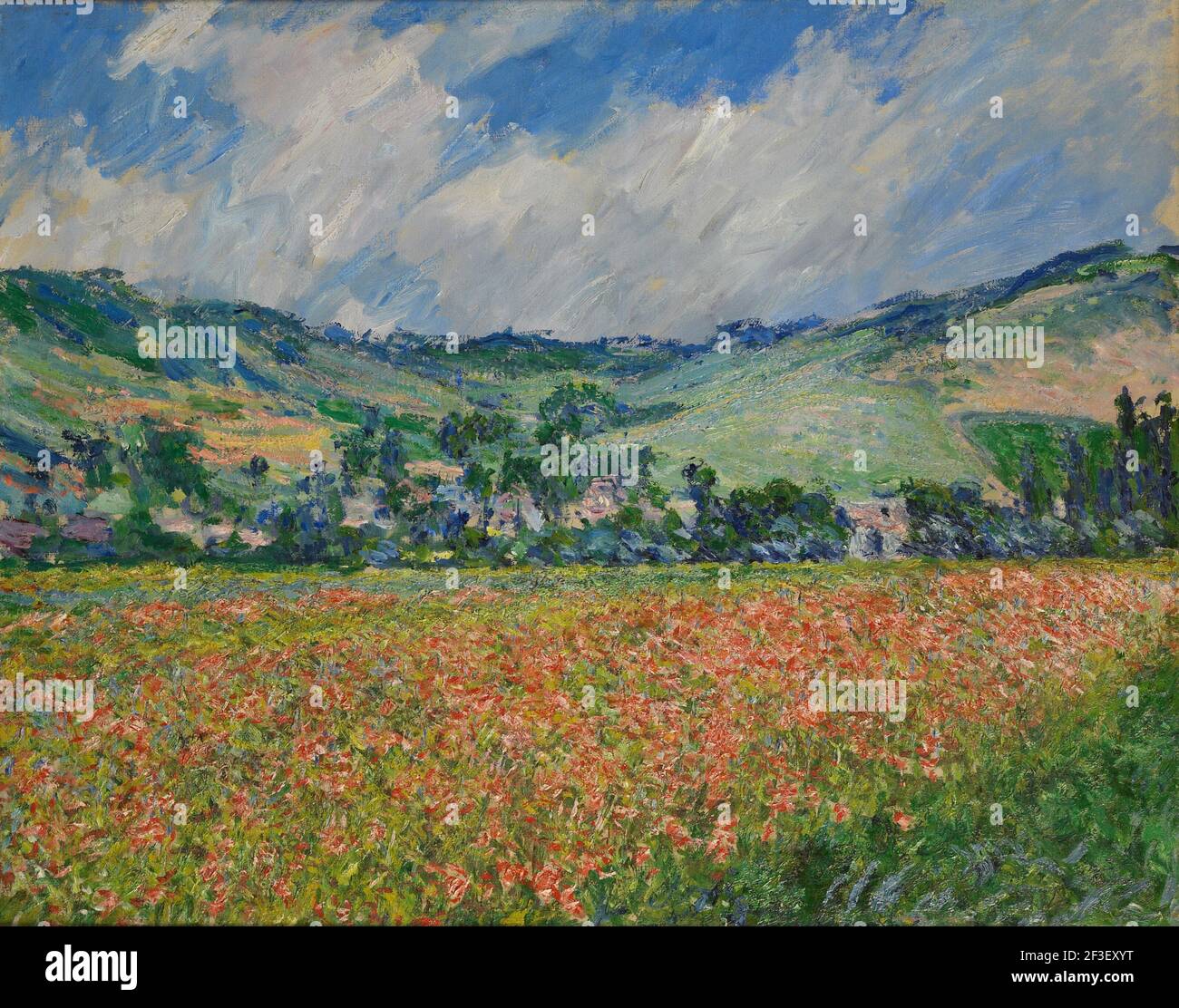 Poppy field at Giverny, 1885. Found in the collection of Musée des ...