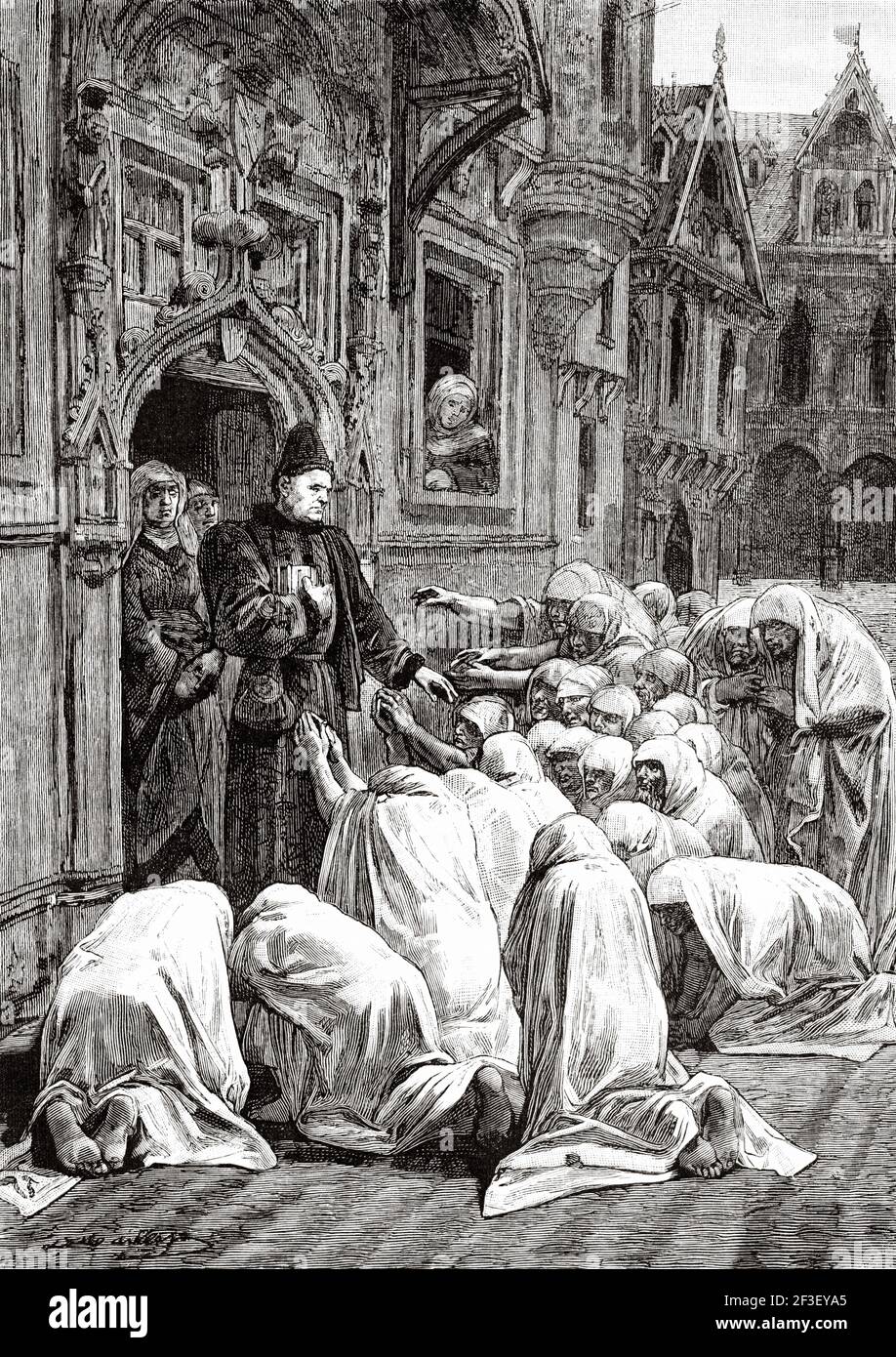 Madness of Charles VI King of France. He found all these ghosts in ...