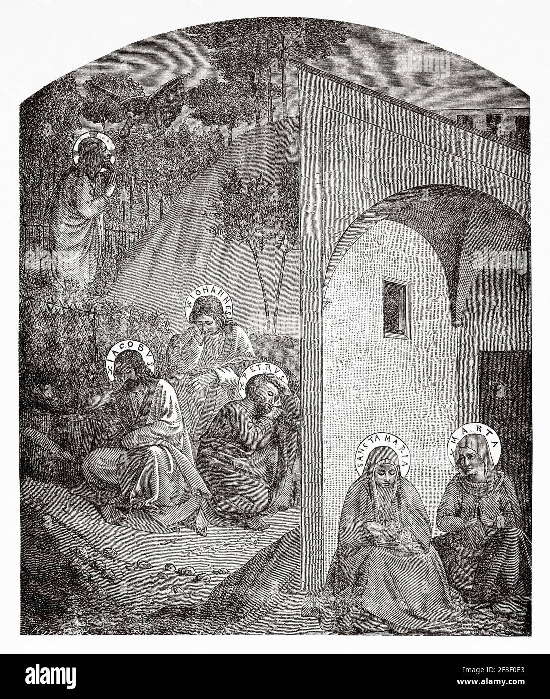 The agony in the garden from the passion of christ hi-res stock ...