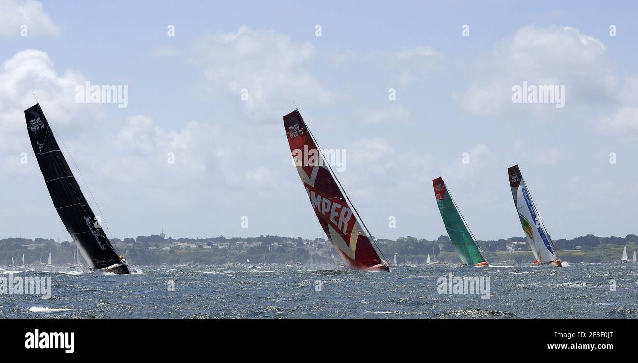 SAILING - VOLVO OCEAN RACE 2011-2012 - START LEG 9 - LORIENT (FRA ...