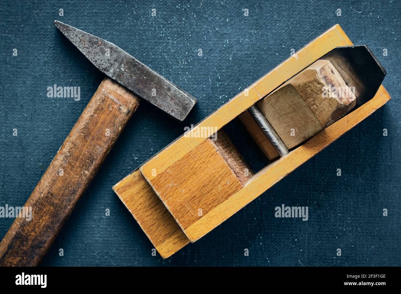 Old carpenter tools planer hi-res stock photography and images - Alamy