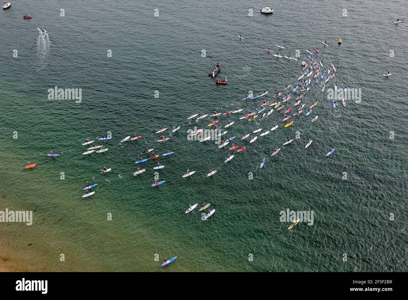 Illustration of the Morbihan Paddle Trophy held in Vannes, West France ...