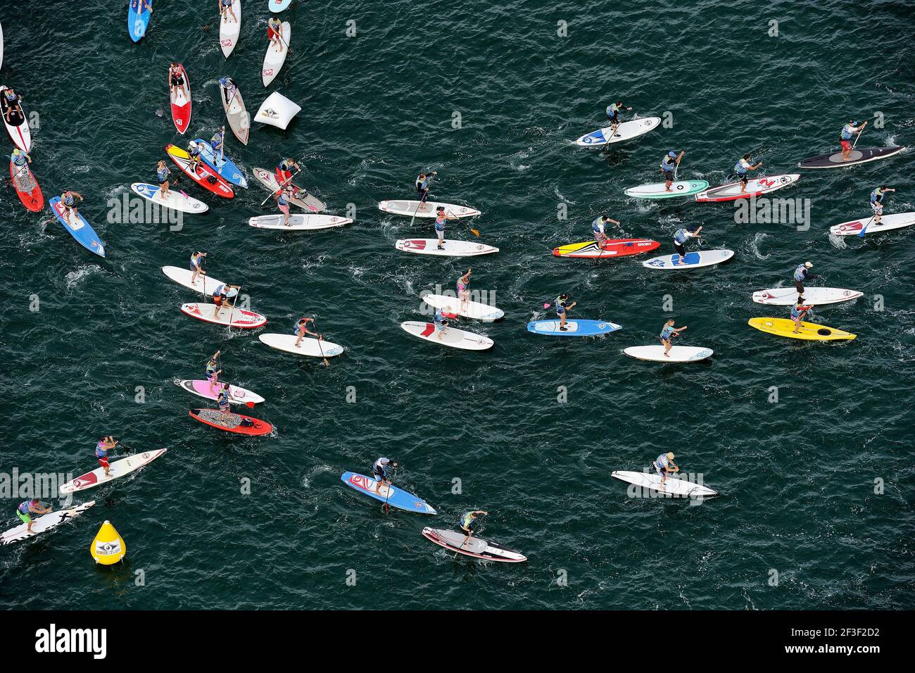 Illustration of the Morbihan Paddle Trophy held in Vannes, West France ...