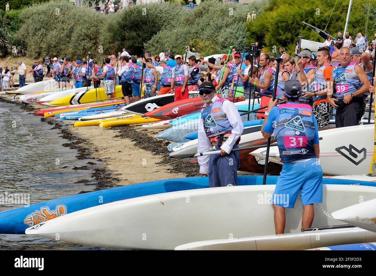 Illustration of the Morbihan Paddle Trophy held in Vannes, West France ...