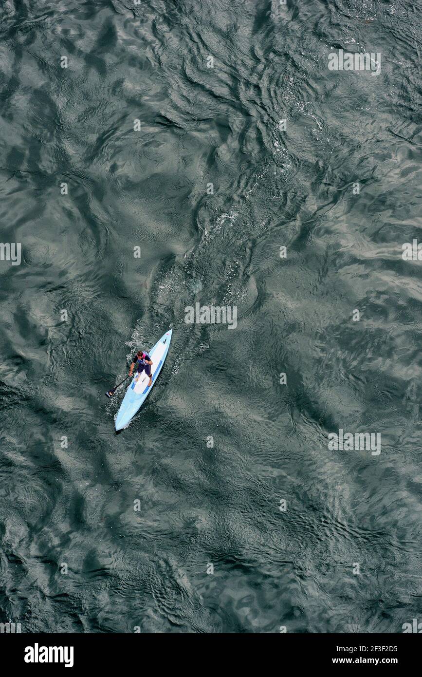 Illustration of the Morbihan Paddle Trophy held in Vannes, West France ...