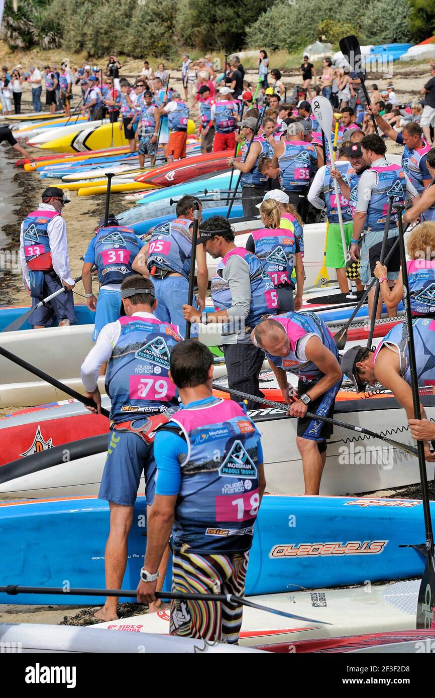 Illustration of the Morbihan Paddle Trophy held in Vannes, West France ...