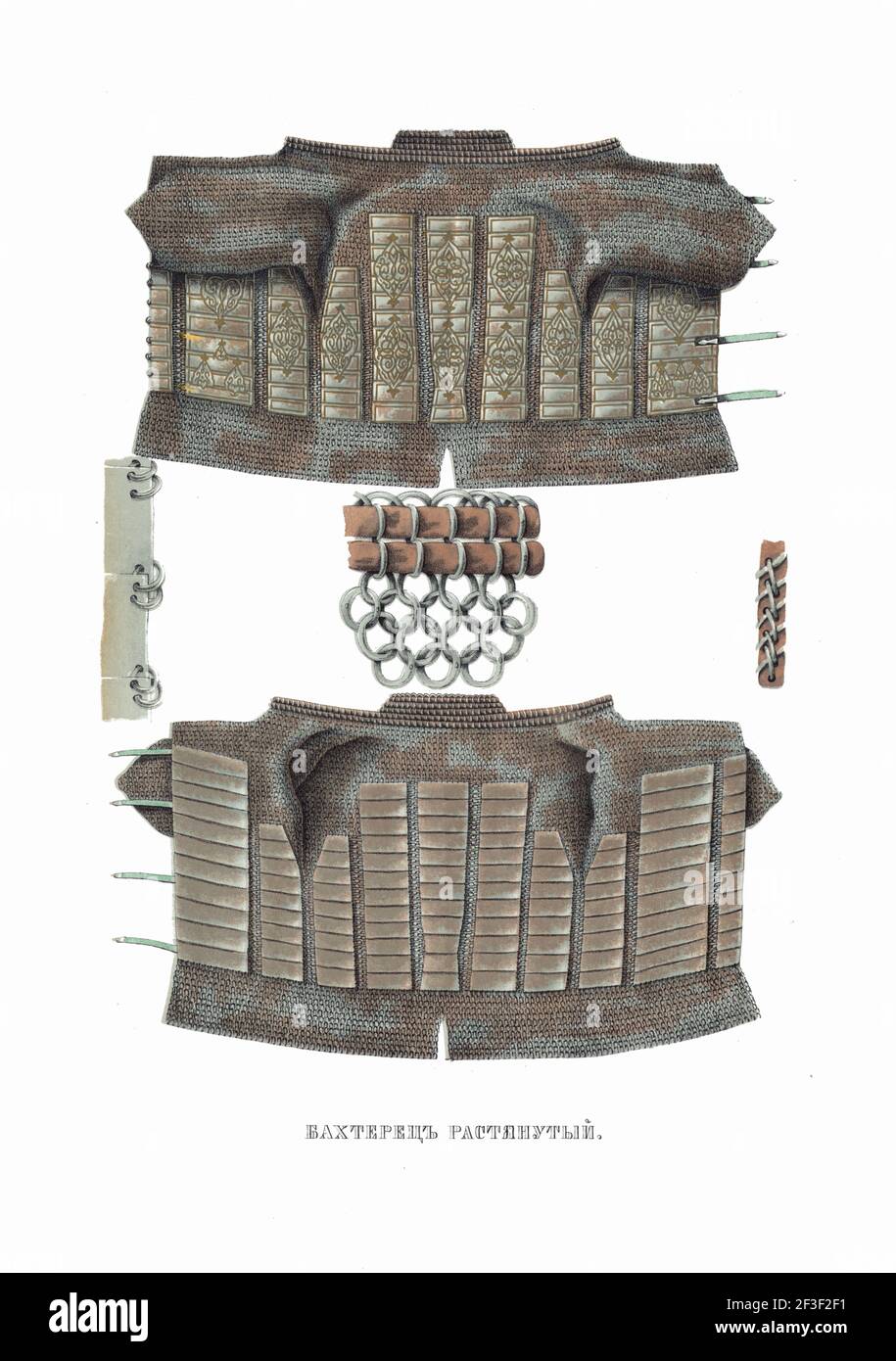 Mail and plate armour. From the Antiquities of the Russian State, 1849 ...