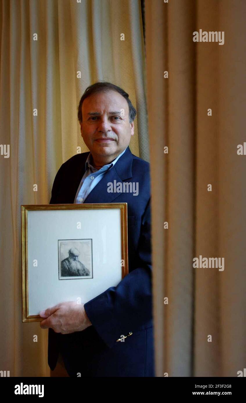 NEIL CAPLAN WITH HIS COLLECTION OF REMBRANTS.30/4/04 PILSTON Stock ...