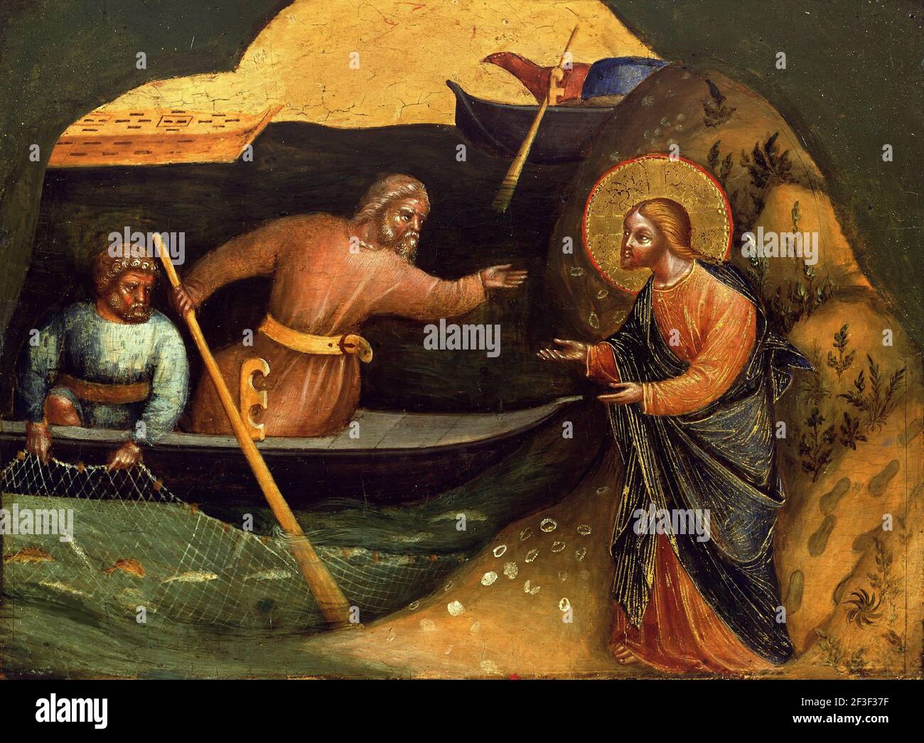 Calling of the Apostles Peter and Andrew (Predella Panel), ca 1370 ...