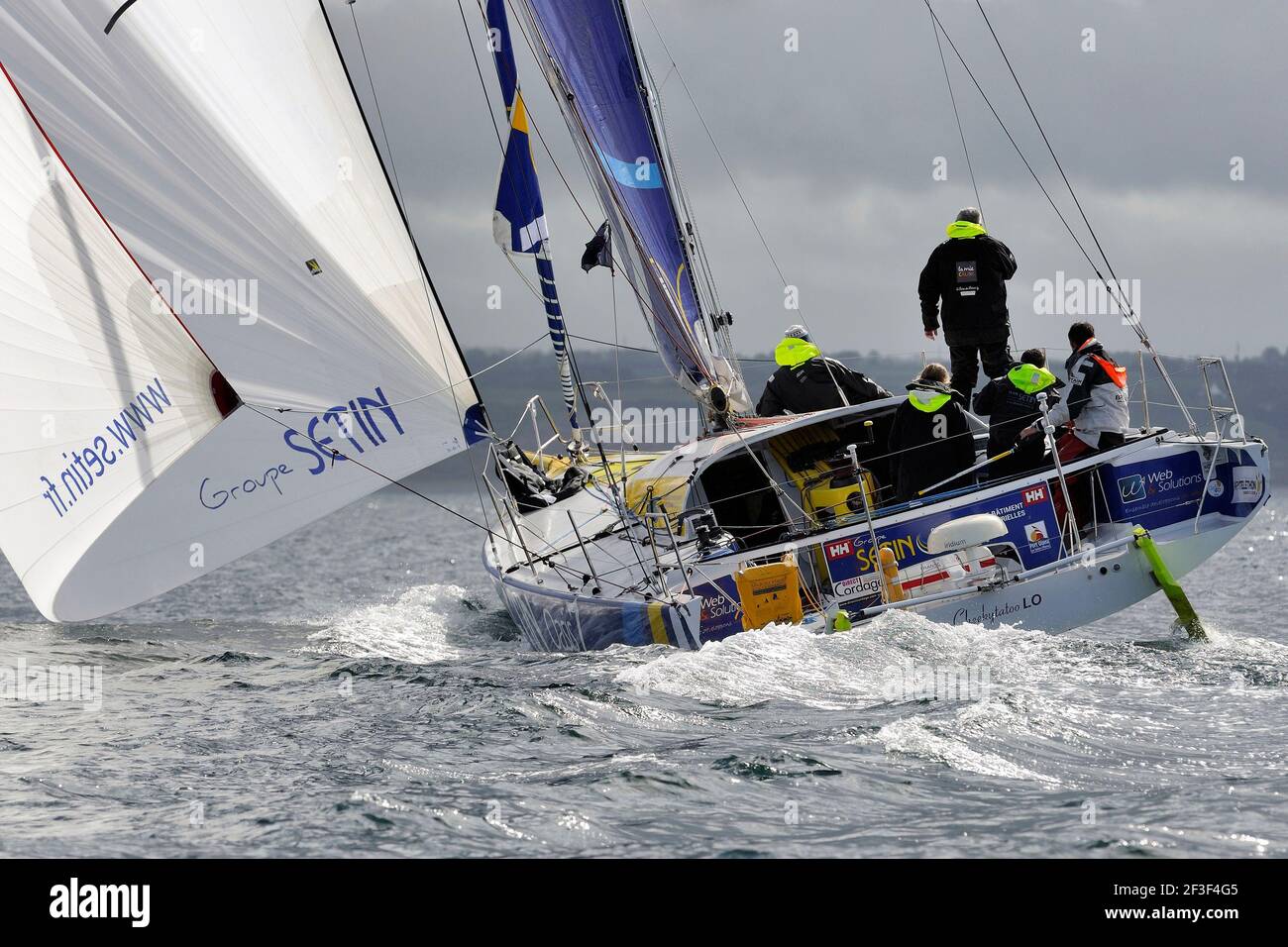 Class 40, during the Grand Prix Guyader, sailing contest with various ...