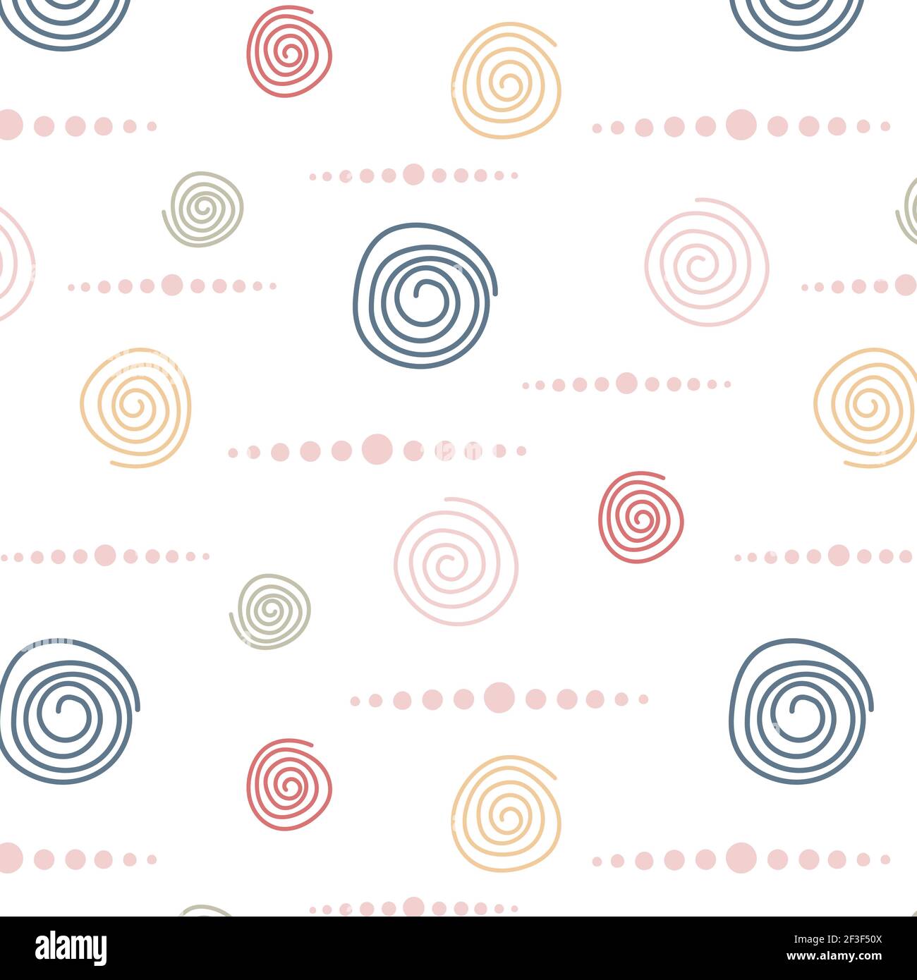 Tender pastel colored abstract elements seamless pattern vector ...