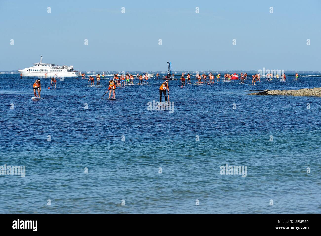 Technical Race during the Morbihan Paddle Trophy Ouest France 2018 ...