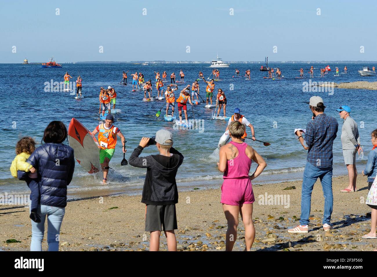 Technical Race, public, during the Morbihan Paddle Trophy Ouest France ...