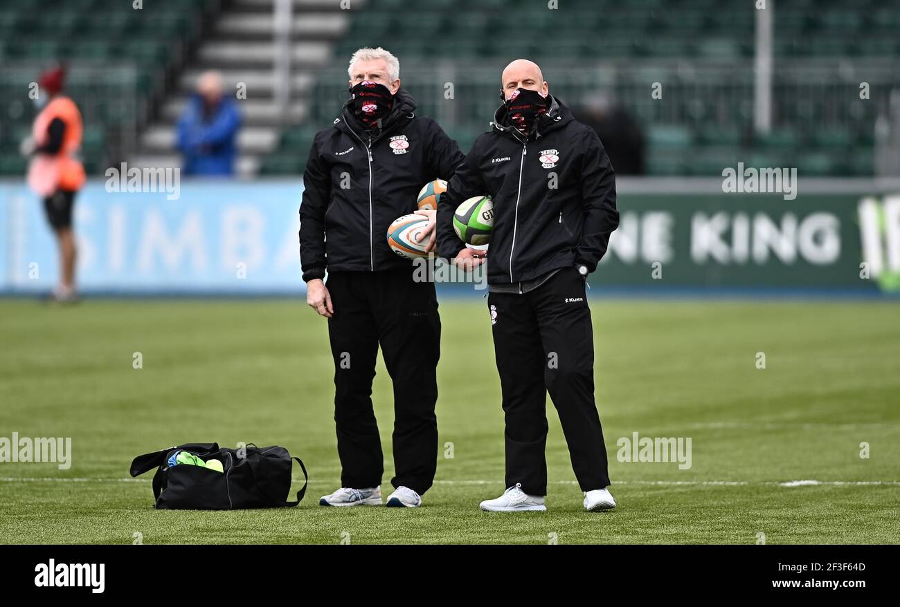 Hendon. United Kingdom. 13 March 2021. Guy Hinks (1st team manager ...