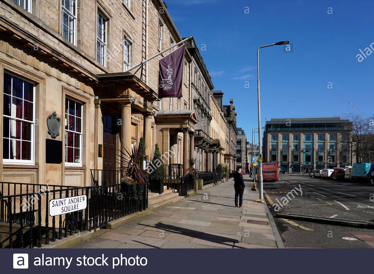 North side of St. Andrew Square, Malmaison Hotel, Edinburgh New Town ...