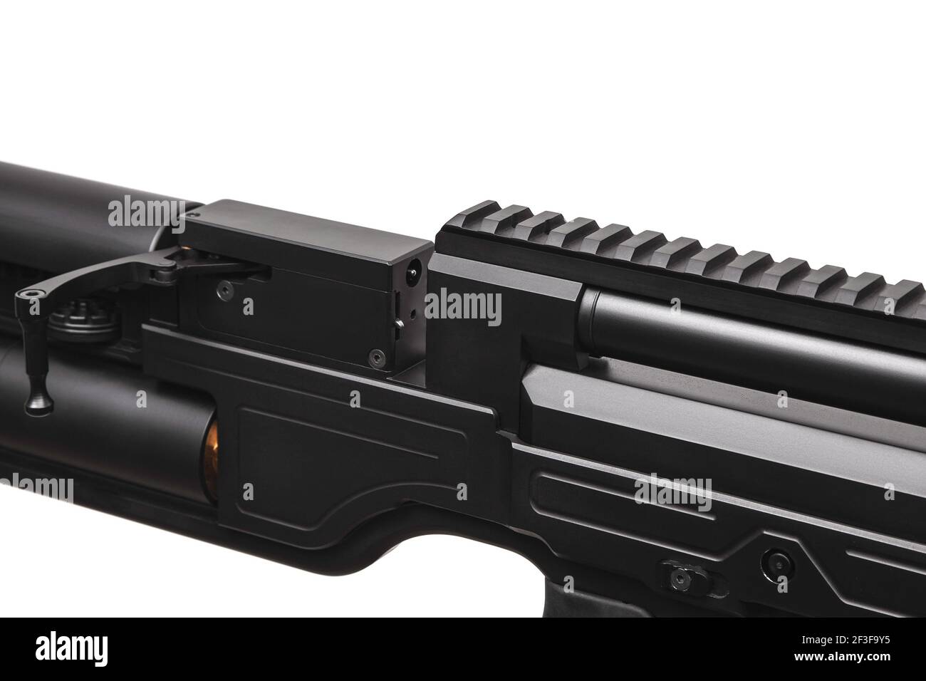Modern air rifle isolate on a white background. Pneumatic weapons for ...