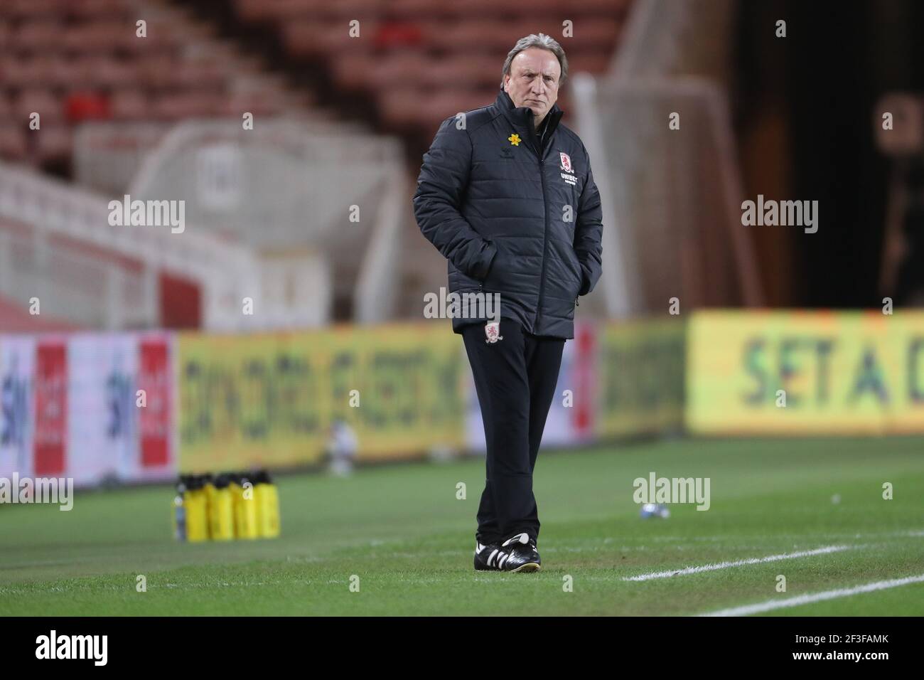 MIDDLESBROUGH, ENGLAND. MARCH 16TH: Middesbrough manager Neil Warnock ...