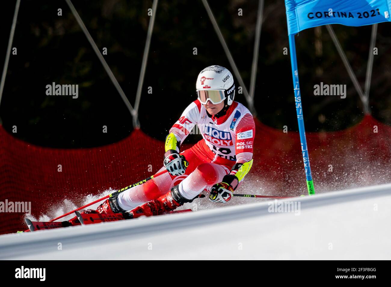 Cortina d'Ampezzo, Italy 18 February 2021: GASIENICA-DANIEL Maryna (POL) competing in the ...