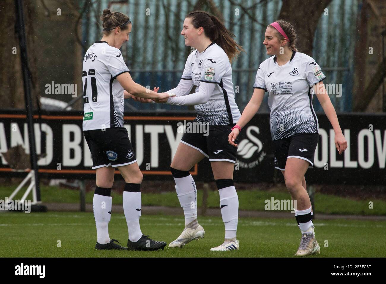 Llandarcy, UK. 14th Mar, 2021. Chloe Chivers (#10 Swansea City ...