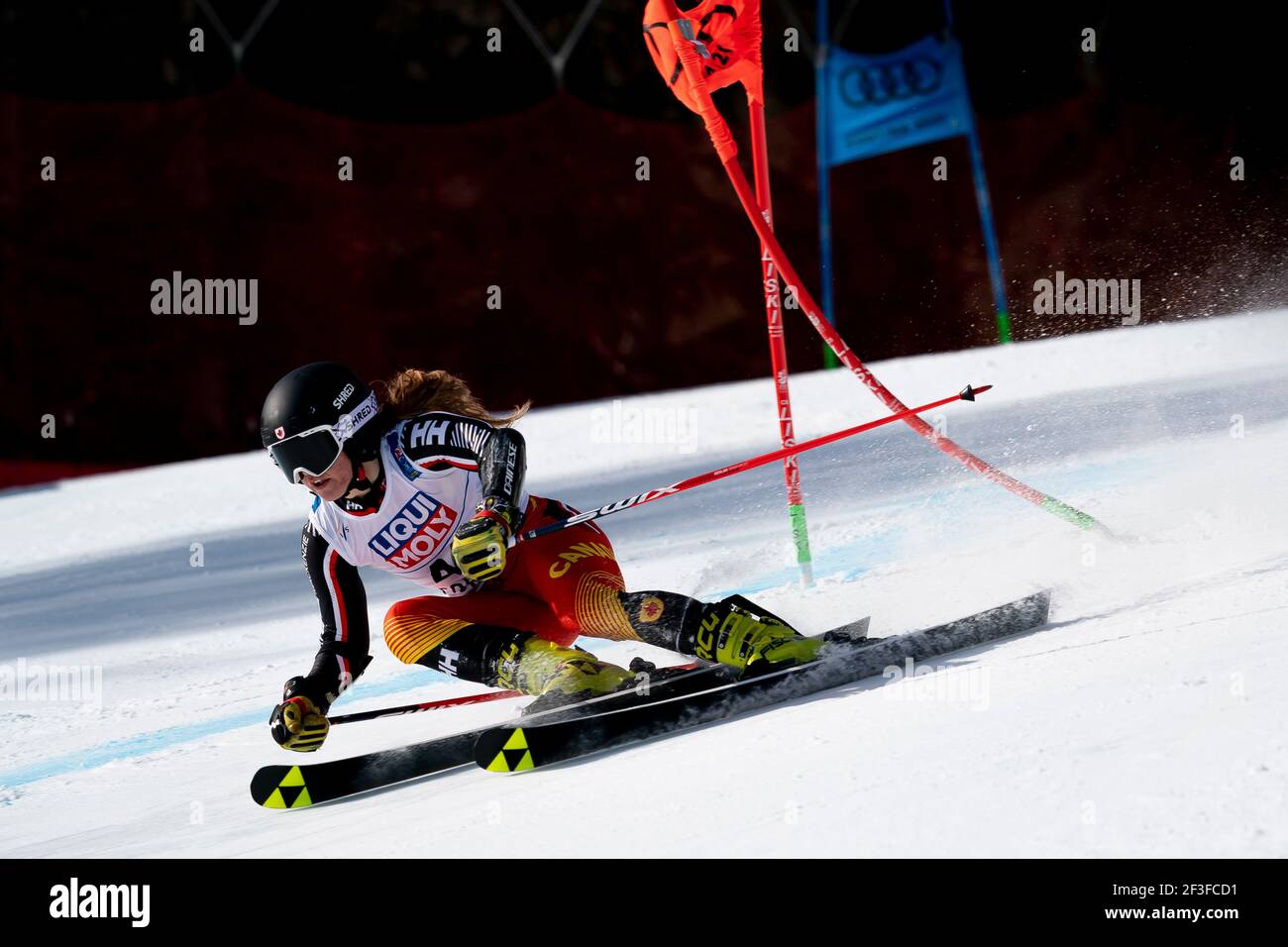 Cortina d'Ampezzo, Italy 18 February 2021: GRAY Cassidy (CAN) competing ...