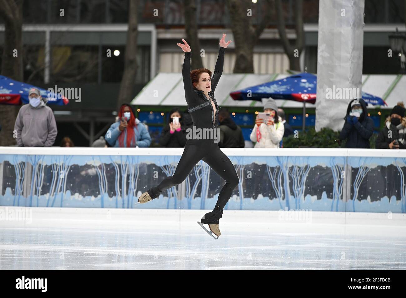 Professional skater Sarah France performs a solo routine during the ...
