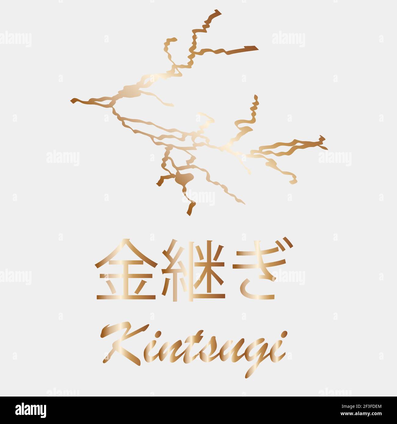 Gold kintsugi cover design vector. Luxury golden marble texture. Crack ...