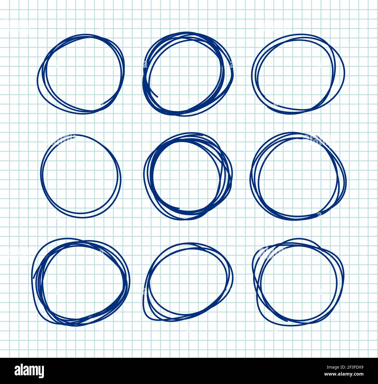 Handdrawn circles hi-res stock photography and images - Alamy
